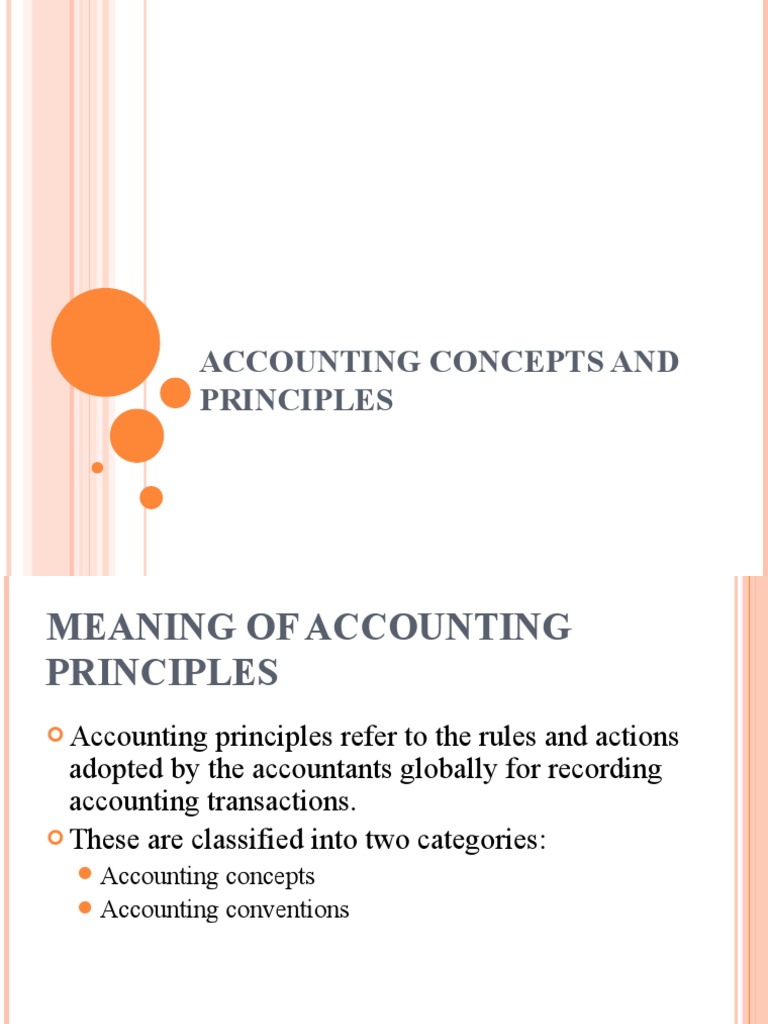 Accounting Concepts and Conventions | PDF | Revenue | Cost
