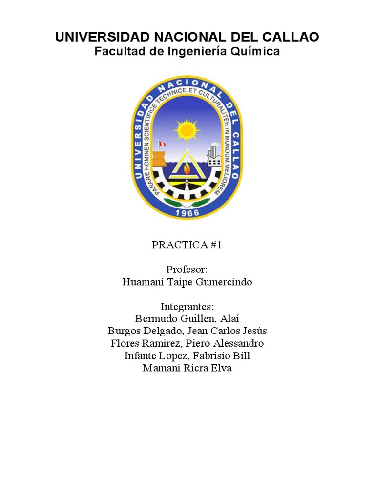 Practica Fisicoquimica #2 | PDF | Salud y bienestar