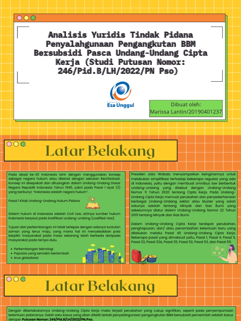 Peta Analisis Yuridis Tindak Pidana Penyalahgunaan Pengangkutan BBM ...