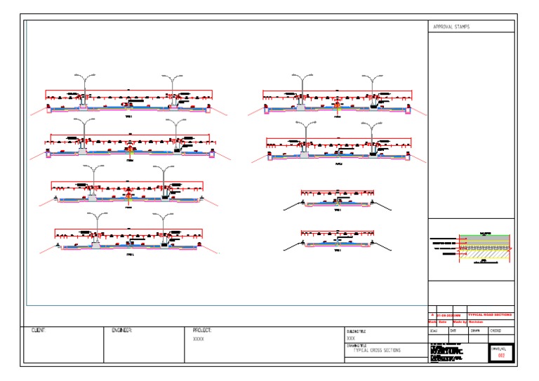 Typical Cross Section - Rigid Pavement | PDF