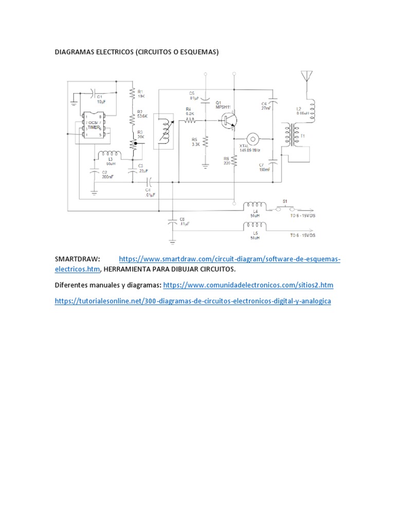 Ejemplo - Diagramas Electricos | PDF | Relé | Transistor