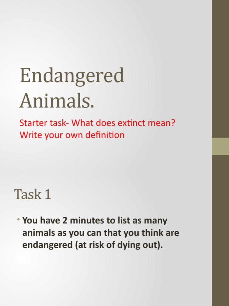 Endangered Animals | PDF