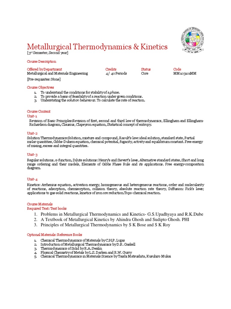3rd and 4th Sem Syllabus-MME | PDF | Heat Treating | Plasticity (Physics)