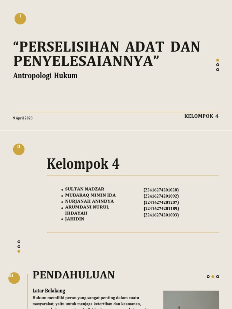 Antropologi Hukum Kel. 4 | PDF