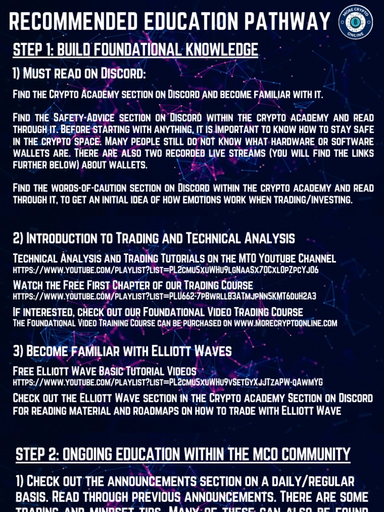 MCO Recommended Education Pathway | PDF | Cryptocurrency