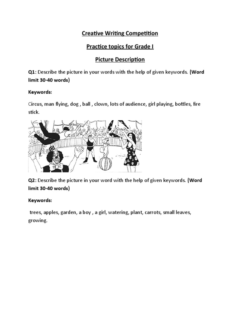 Creative Writing Competition | PDF