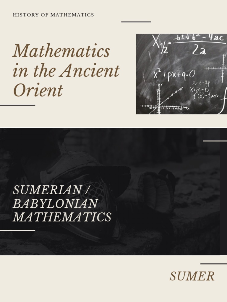 2 Sumerian Babylonian Egyptian Mathematics | PDF | Sumer | Mesopotamia
