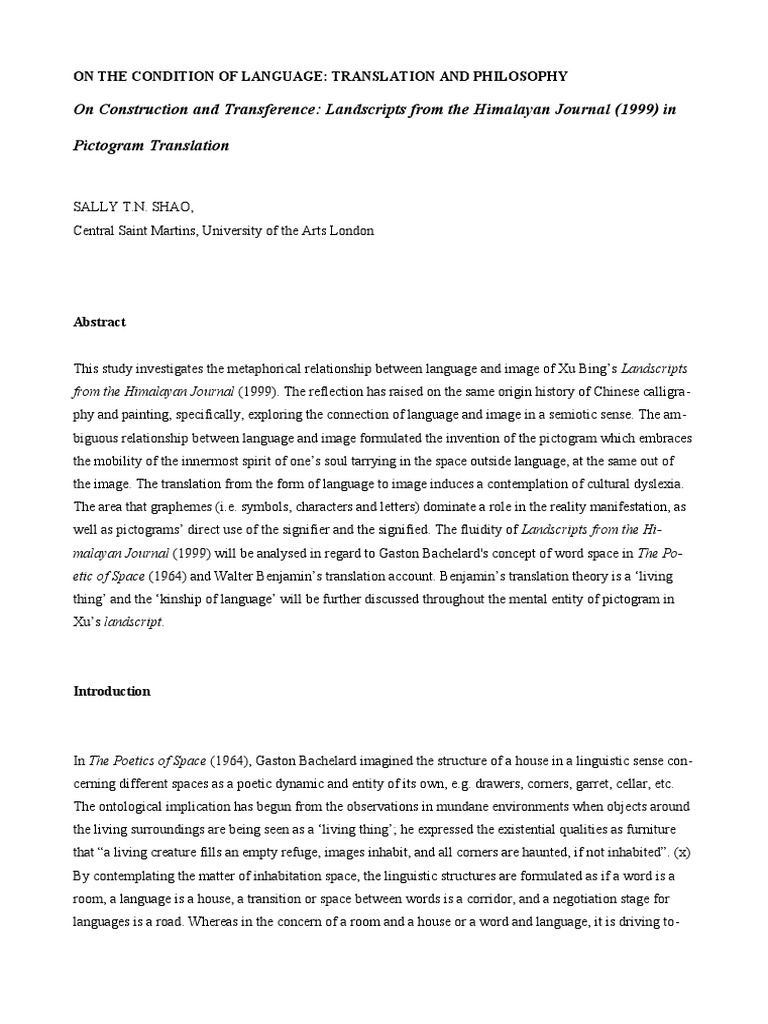 JCLA Translation and Philosophy | PDF | Symbols | Translations