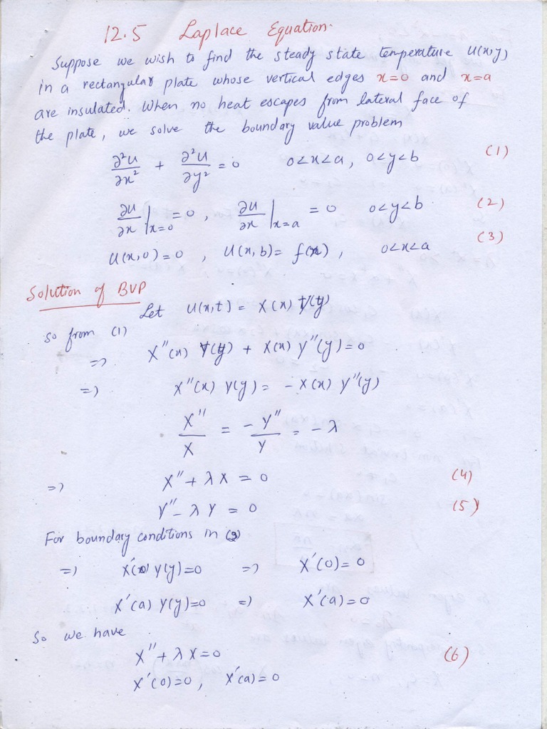 12.5 Laplace Equation | PDF