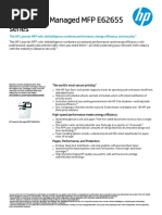 HP Laserjet Managed MFP E731Dn Printer Series: Datasheet | PDF | Image ...