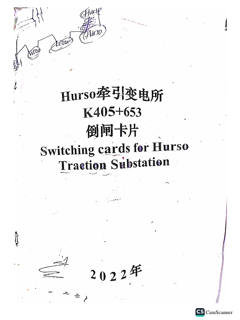 Switching Card Operation For Hurso Substation | PDF Switching Card Operation For Hurso Substation | PDF