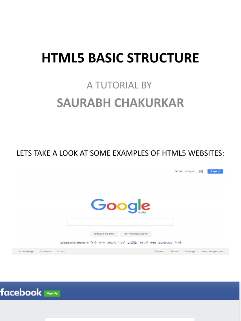 Html5 Basic Structure | PDF | Html | Html5 Html5 Basic Structure | PDF | Html | Html5