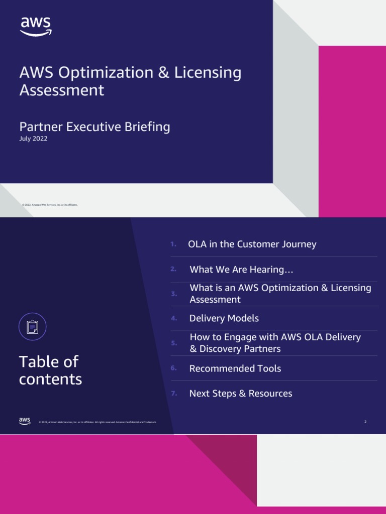 AWS Optimization & Licensing Assessment Guide | PDF | Amazon Web ...