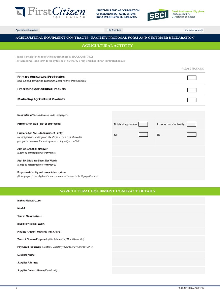 Fcit Agrifin Sbci Proposal 0117 Final | PDF | Small And Medium Sized ...