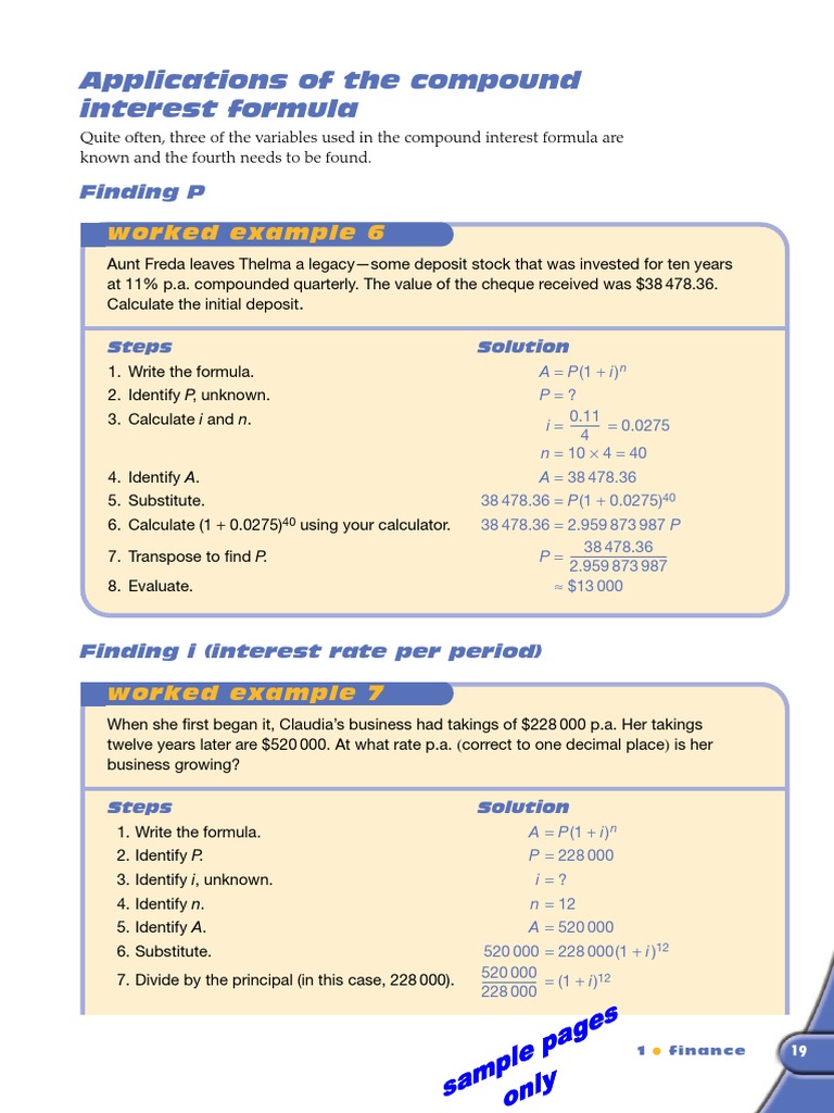 Compound Interest | PDF | Interest | Depreciation