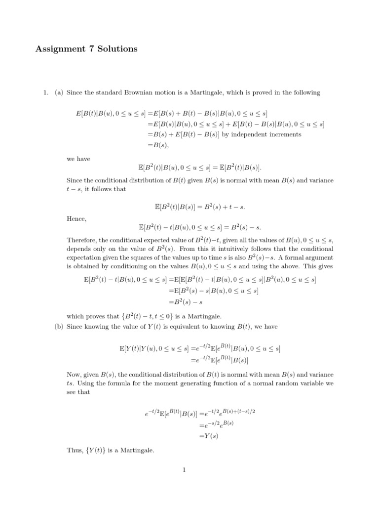 A7 Solution | PDF | Probability | Statistical Models