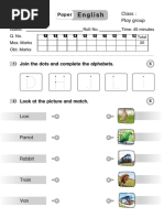 Nursery Class Exam Paper | PDF