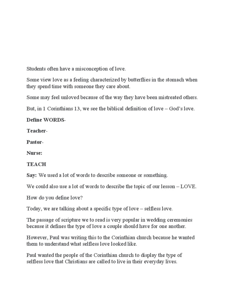 Students Often Have A Misconception of Love | PDF | Love | Jealousy