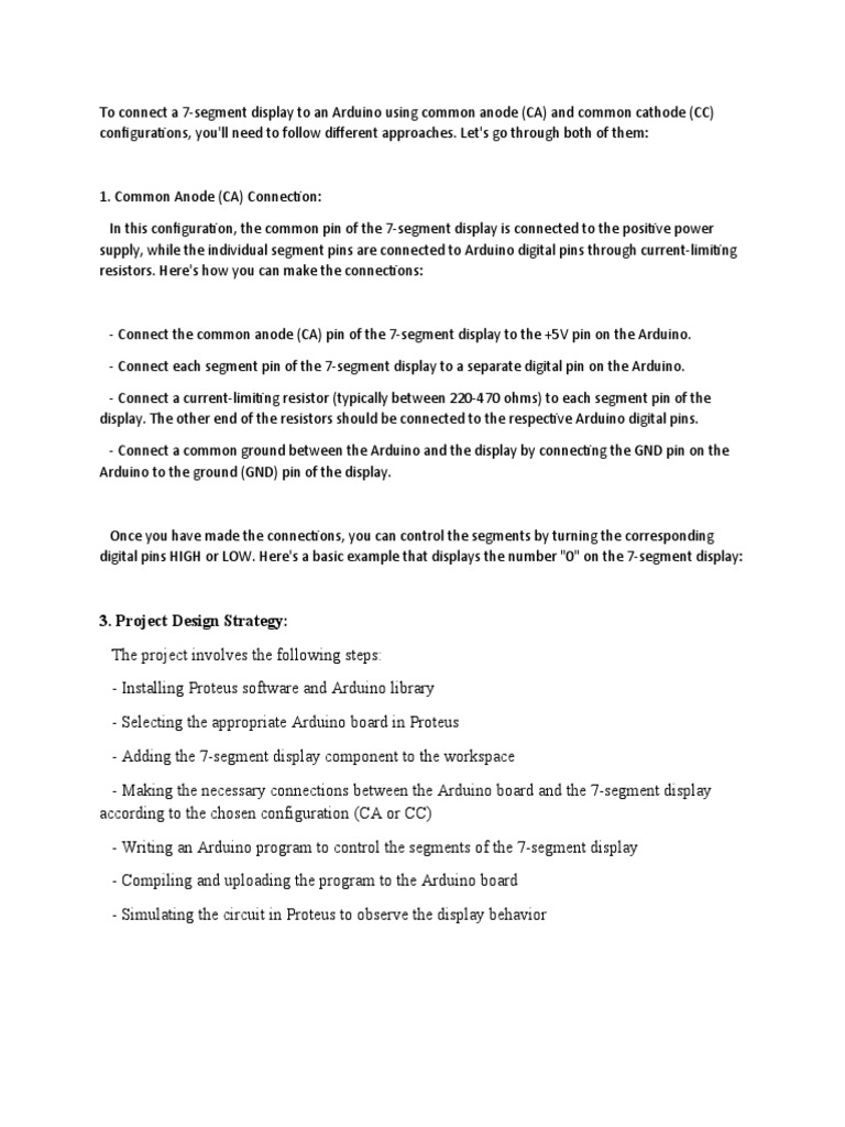 Project Design Strategy | PDF | Arduino | Electrical Engineering