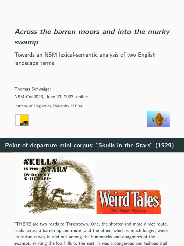 Across The Barren Moors and Into The Mu | PDF | Word | Linguistics