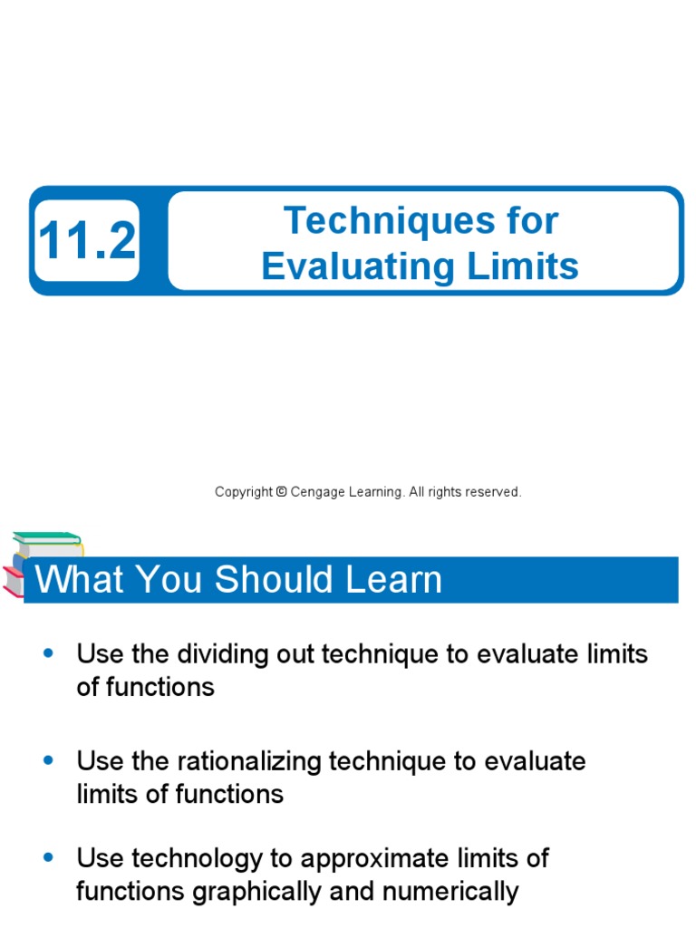Techniques For Evaluating Limits | PDF | Function (Mathematics ...