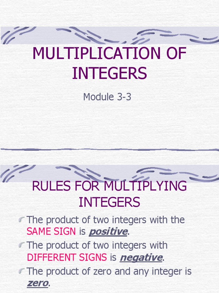 Integers | PDF