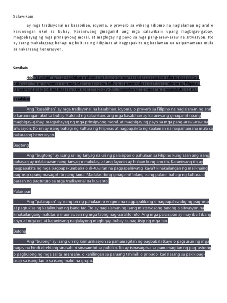 Mini Brochure Filipino | PDF