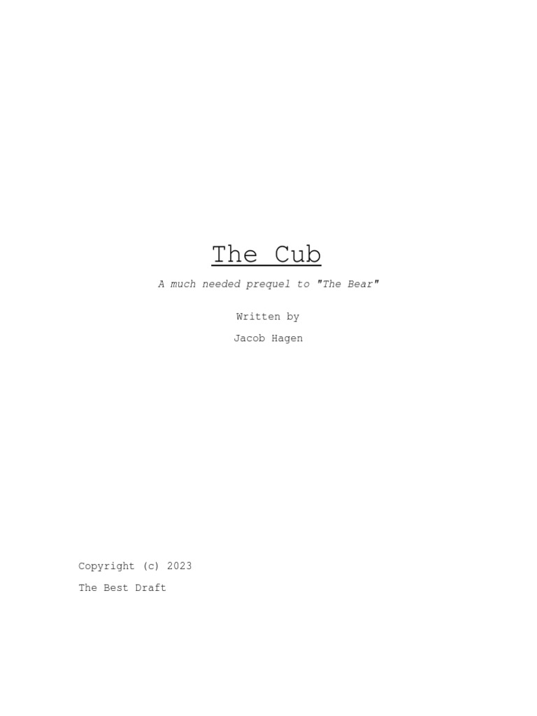 The Cub | PDF