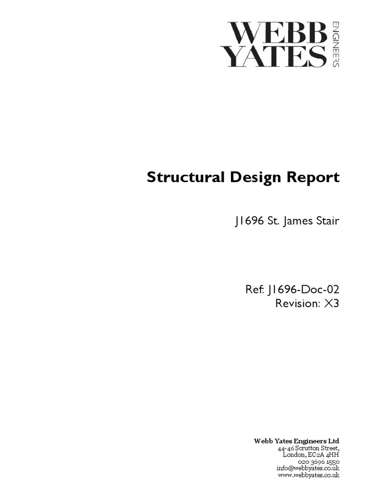 J1696 Doc 02 Structural Design Report X3 | PDF | Strength Of Materials ...