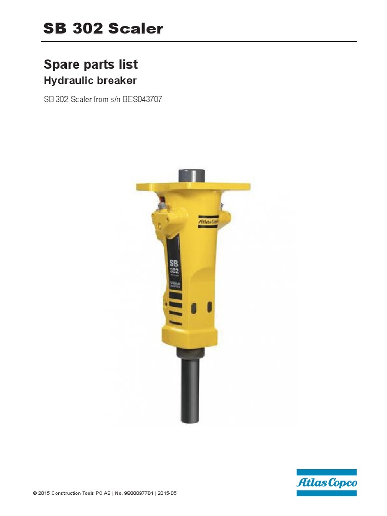 Manual de Partes SB302 New | PDF | Screw | Valve