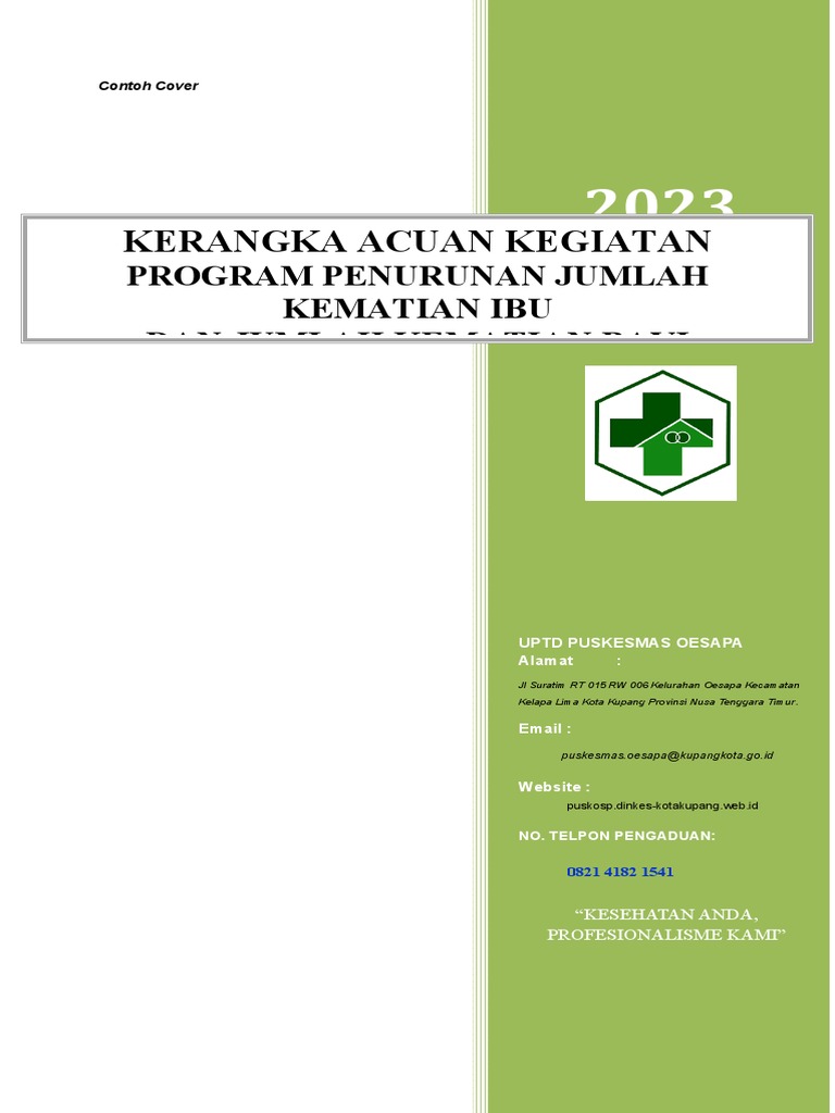 Contoh Kerangka Acuan Kegiatan (Kak) | PDF