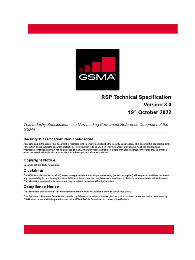 SGP 22-v3 0 | PDF | Computer Network | Public Key Certificate