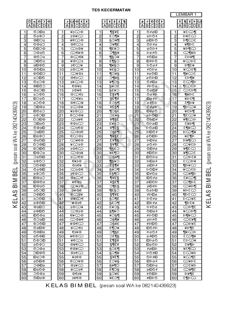 Simbol Hilang 1-Unlocked | PDF