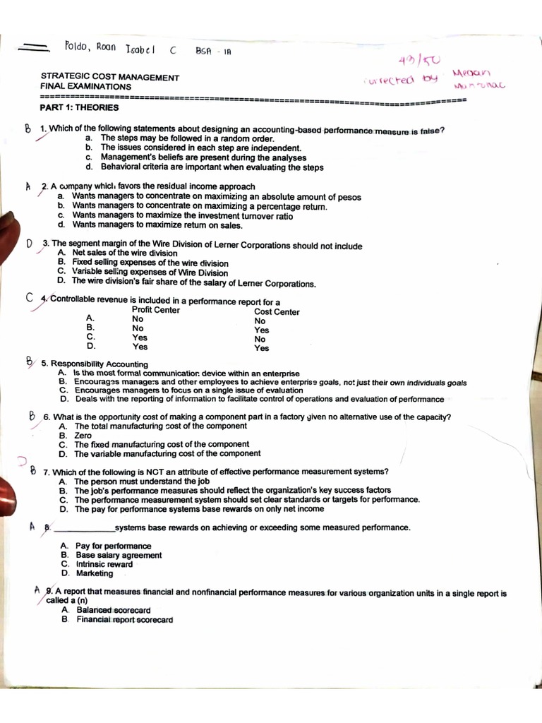 Poldo SCM Final Exam | PDF Poldo SCM Final Exam | PDF