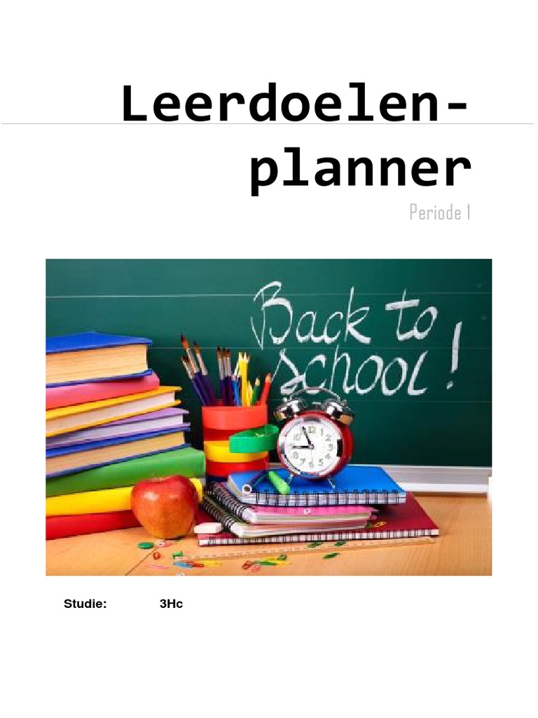 3Hc Studiewijzer Periode 1 Def | PDF