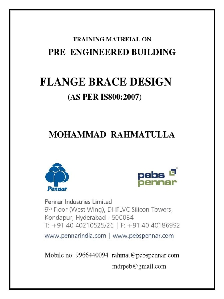 Flange Brace Design | PDF