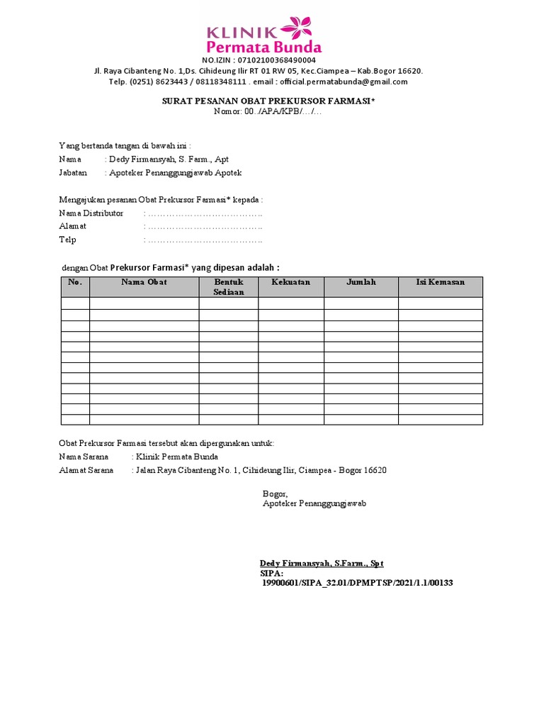 Kop Surat Permata Bunda | PDF