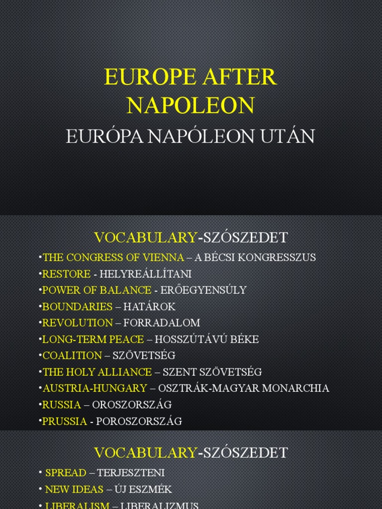 Europe After Napoleon | PDF Europe After Napoleon | PDF