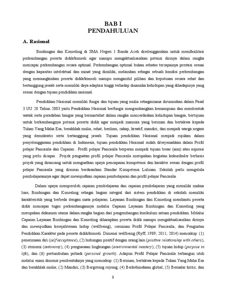 Program BK Kurikulum Merdeka | PDF