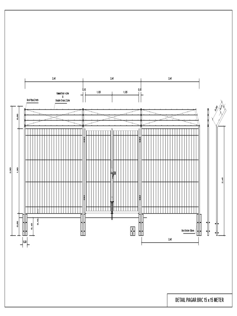 Pagar BRC 15 x15 Meter | PDF