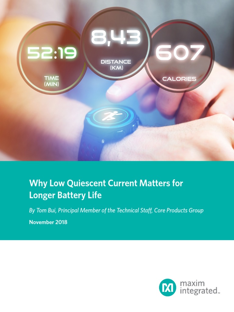 Why Low Quiescent Current Matters For Longer Battery Life | PDF ...
