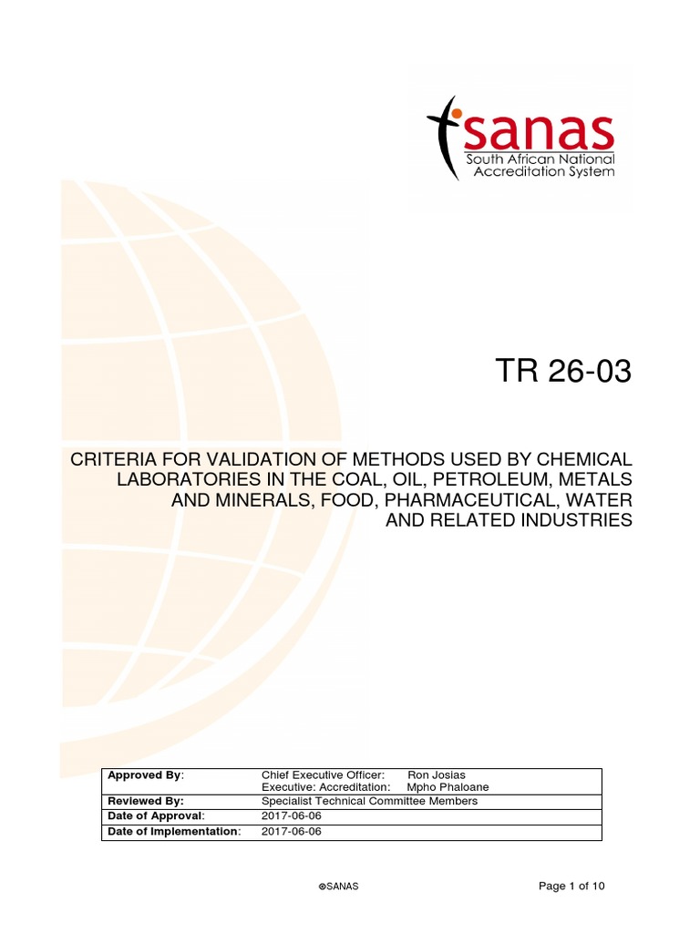 TR 26-03 | PDF | Detection Limit | Accuracy And Precision