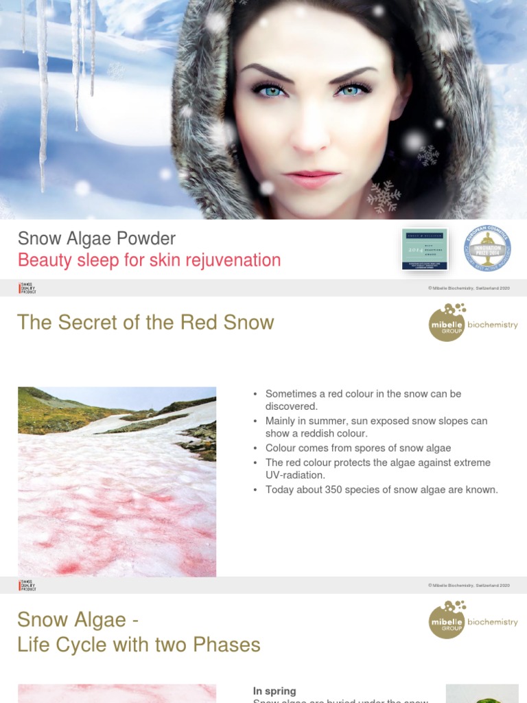 PPT-Snow Algae Powder | PDF | Insulin Like Growth Factor 1 | Cell Biology