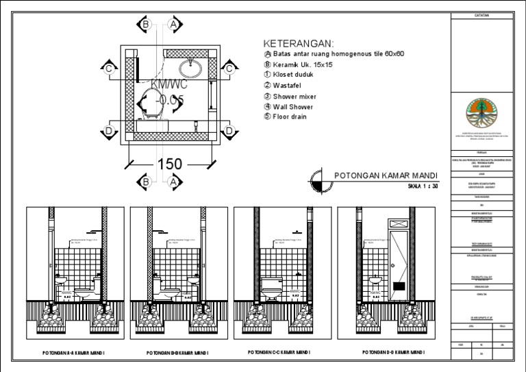 Potongan Kamar Mandi Mess Karyawan Vip | PDF