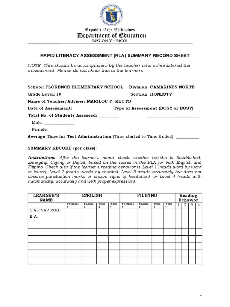 RLA Summary | PDF | Learning | Education Theory