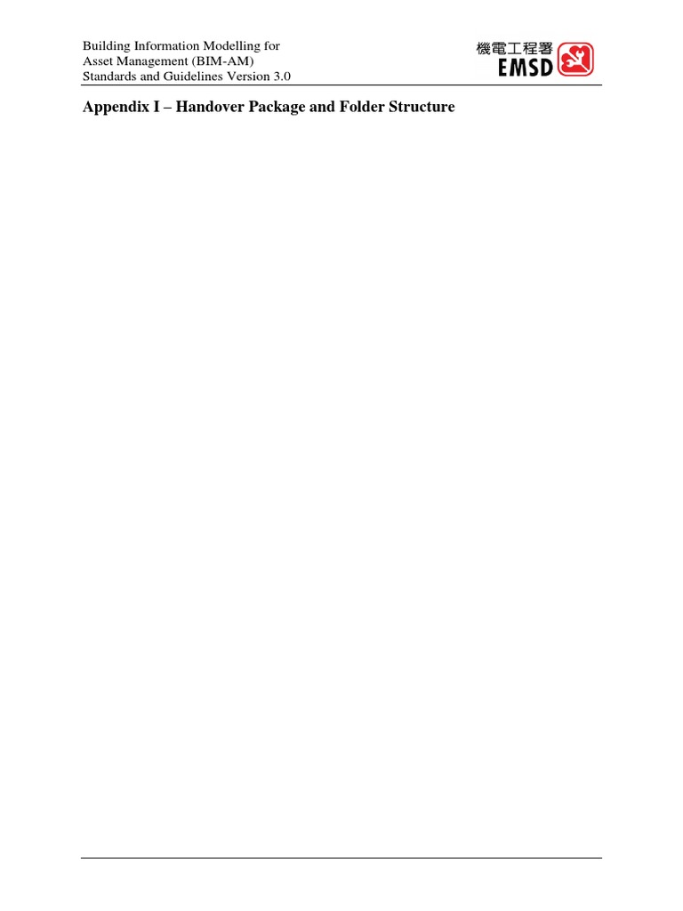 Appendix I-Handover Package and Folder Structure | PDF | Building Information Modeling ...