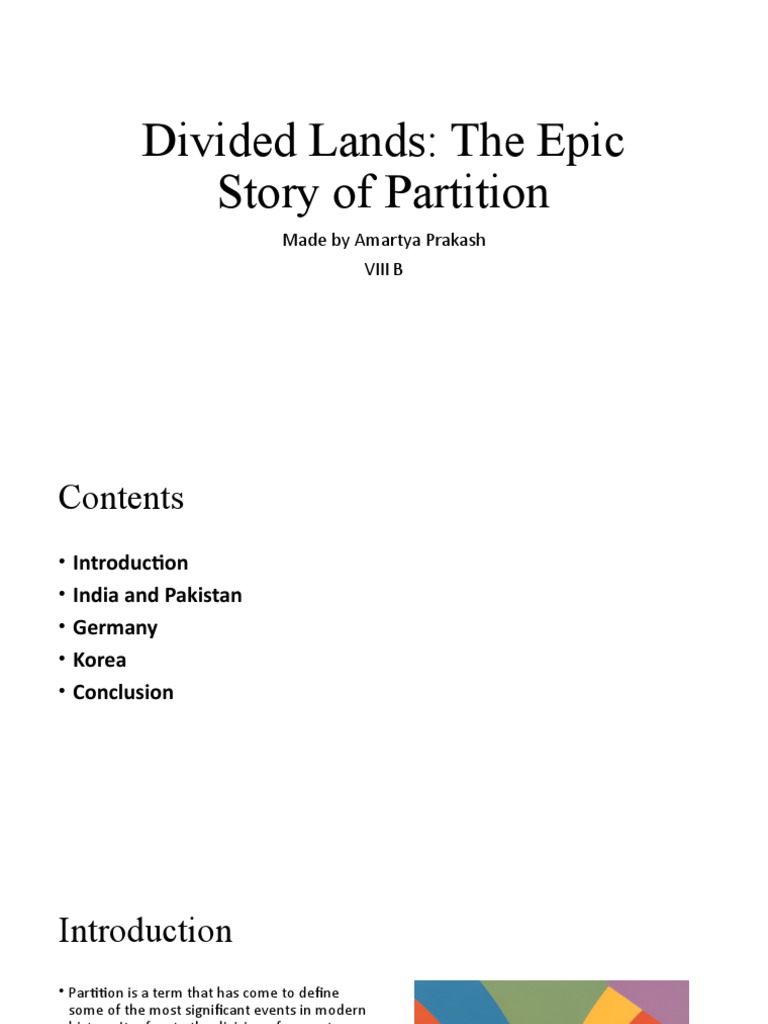Divided Lands | PDF | Partition Of India | Korea
