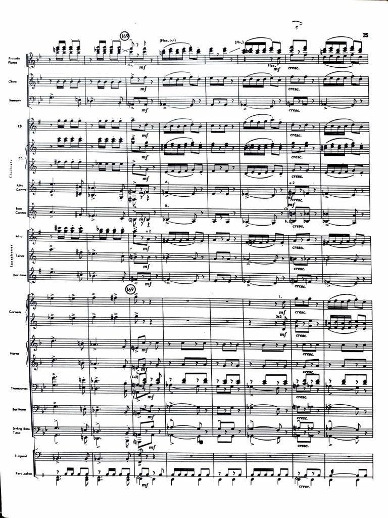 Pas Redouble Full Score Part 2 | PDF | Elementary Organology | Brass ...