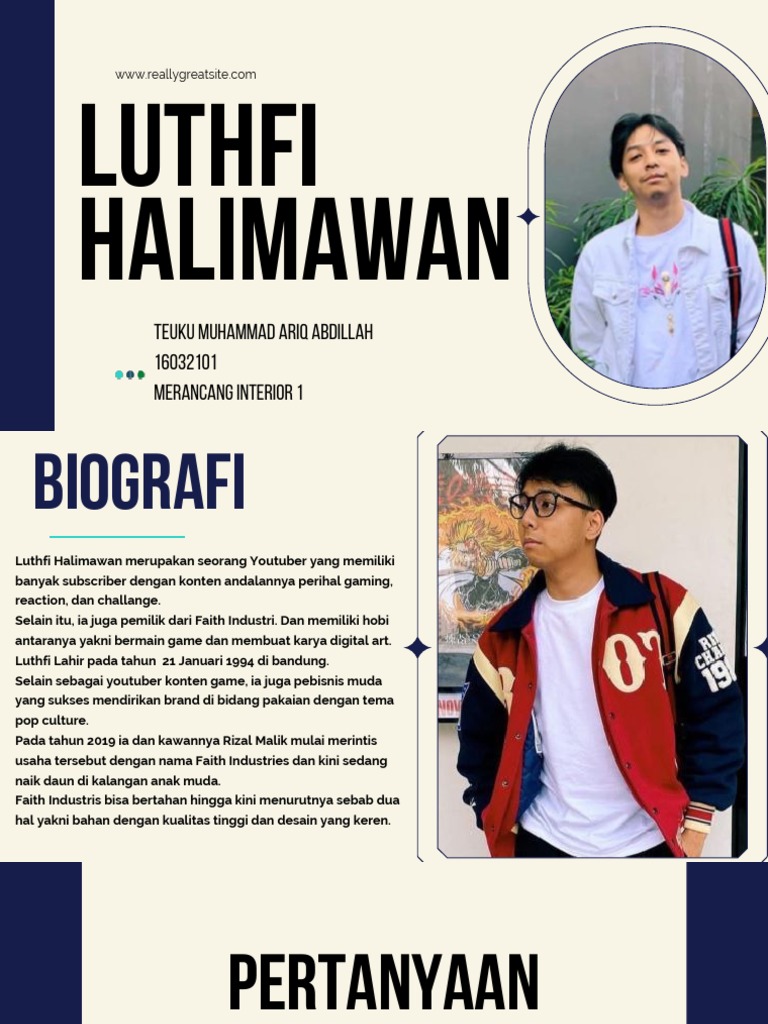 Biografi Luthfi Halimawan 1994 | PDF