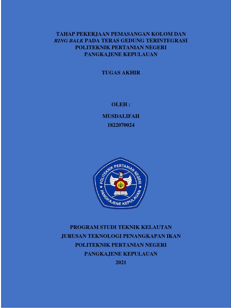 Pemasangan Kolom dan Ring Balk Gedung | PDF